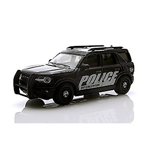 ModelToyCars 2021 Ford Bronco Sport - Police Interceptor, Black - Greenlight 30339 - 1/64 Scale Diecast Car