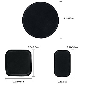 AOUTACC Universal Airsoft Helmet Pads, Helmet Replacement Foam Padding Kits Set Accessories Mats for Fast/Mich/ACH/USMC/PASGT Helmet (EVA Foam, Black)