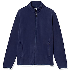 Amazon Essentials Men's Full-Zip Polar Fleece Jacket (Available in Big & Tall), Navy, X-Large