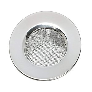 Generic Stainless Steel Round Sink Strainer Bathtub Hair Catcher Stopper Shower Drain Hole Filter Trap Metal Bathroom Kitchen Tools, Silver