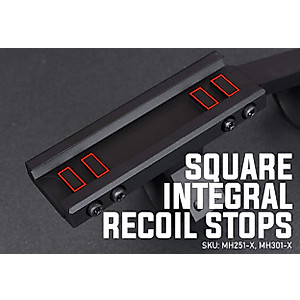 Monstrum 1-4x20 Rifle Scope with Rangefinder Reticle | ZR251 Slim Profile Series Offset Scope Mount | Bundle