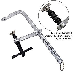 Light Duty Utility Clamp, 4.5" Capacity, 500 LB Clamping Pressure, 5/8"-5/16" Rail Size, 3-1/4" Throat Depth, 5/16-18" Tapped Hole, UD45, Strong Hand Tools