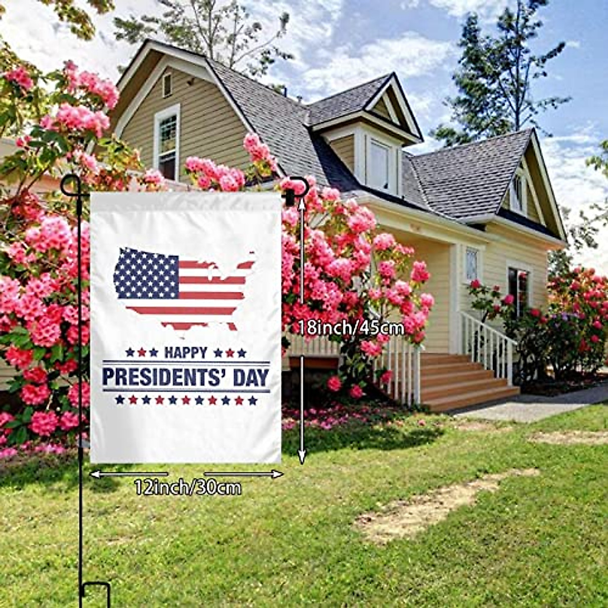 Happy President'S Day Garden Flag Double Sided House Yard Flags For Home Wedding Party Holiday Decor