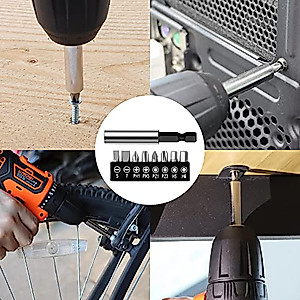 LLNDEI Universal Socket Tool Gift for Men, 11PCS Universal Socket Wrench Screwdriver Bit Set Quick Release Adapter, Self-adjusting Socket Standard 1/4"-3/4" Metric 7-19mm for DIY Home Improvement
