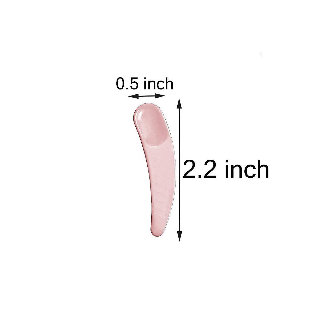 Mini Makeup Mask Spatula Multi-colored Disposable Curved Cosmetic Spatula Scoop 100 Pcs.