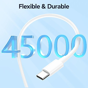 100W USB C Charger Cable, 2Pack Type C Charger Fast Charging, 10ft USB C to USB C Cable Compatible with iPhone 15 Pro Max/Plus/Pad Pro/Samsung S23/Android Phone Charger