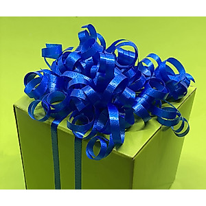 Value Ribbon Crimped 3/16" X 500 YD Birthday Decorations Curling Ribbon for Gift Wrapping, Royal Blue Ribbons for Crafts, Art Supplies and Birthday Gifts for Women and Men