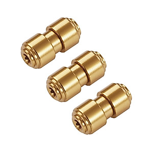 3 Pack Aluminum Alloy Thumb Studs Fit for Benchmade BUGOUT 535 Series Pocket Knives, Gold