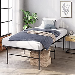 ZINUS SmartBase Heavy Duty Mattress Foundation / 18 Inch Metal Platform Bed Frame / No Box Spring Needed / Sturdy Steel Frame / Underbed Storage, Twin
