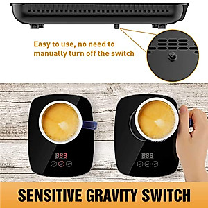 YEOSEN Coffee Mug Warmer - Coffee Cup Warmer with 3 Temperature Setting , Adjustable Temperature Beverage Warmer with Auto Shut Off ,Coffee Gifts (Without Mug)