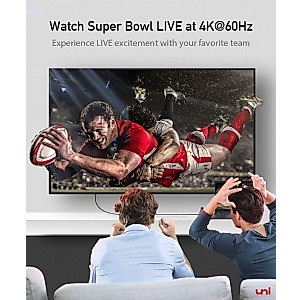 uni USB C to HDMI Cable 6ft-2 Pack 4K@60Hz, USB Type C to HDMI Cable [Thunderbolt 3 Compatible] for MacBook Pro/Air, iPad Pro, Surface Book 2, Galaxy S23, and More