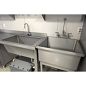 Zurn Z6922-XL AquaSense Wall-Mount Gooseneck Sensor Faucet with 0.5 GPM Aerator in Chrome