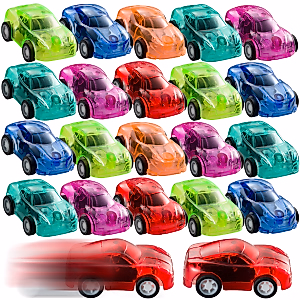 Dazzling Toys Pull Back Cars – Kids Racer Cars - Mini Toy Cars for Boys & Girls – Pullback Race Cars Birthday Party Favors in Assorted Colors - Goodie Bag Fillers/Class Prizes/Carnival (24 Pack)