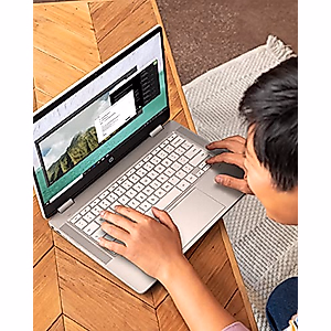 HP Chromebook x360 14 Laptop, Intel Celeron Processor, 4 GB RAM, 32 GB eMMC, 14” HD (1366 x 768), Chrome OS, Webcam & Dual Mics, Work, Streaming, School, Long Battery Life (14a-ca0050nr, 2021)