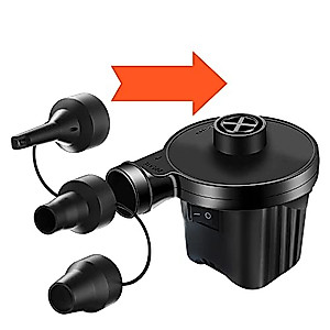 4 Set Replacement Nozzles, Plastic Pump Nozzles, 3 Size for Air Bed, Air Pump Nozzles for Inflatables, Air Mattress