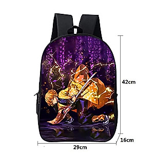 3D Printing Boy and Girls Anime Backpack, Teen Travel Bag Laptop Bagpack Bag02-One Size
