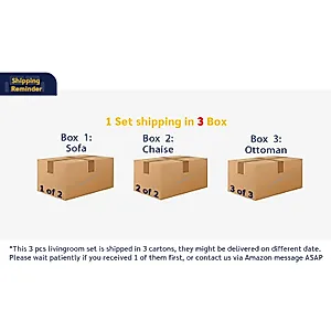 Star Home Living Corp. Bendigo Right Facing Sectional Sofa with Ottoman