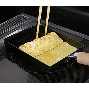 River Light Egg Pan, Iron Frying Pan, Extreme Japan, Large, Induction Compatible, Made in Japan