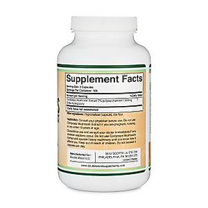 Cordyceps Capsules (Cordyceps Sinensis Mushroom Extract) 210 Count, 3.5 Month Supply, 1,000MG (7% Polysaccharides with Alpha and Beta Glucans) Overall and Aging Support by Double Wood