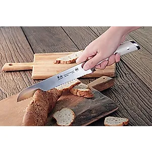 Cangshan S1 Series 59700 German Steel Forged Bread Knife, 8-Inch