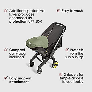 Doona 360° Protection - Car Seat Attachment for Sun, Wind, and Bug Protection, Made for Doona Car Seats