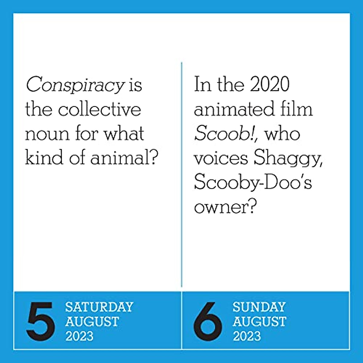 365 Days of Amazing Trivia! Page-A-Day Calendar 2023: The World's Bestselling Trivia Calendar