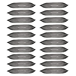 VOSAREA 20pcs Hanger Sponge Pad Anti- Skid Shoulder Support Protectors Anti Slip Hanger Covers for Wire Metal Wood Clothes Garment Coat Hangers Black