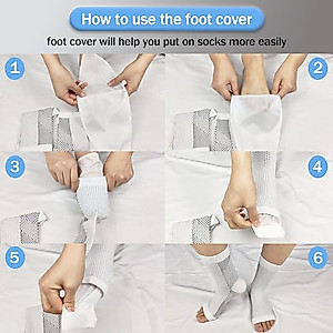 4 Pairs Neuropathy Socks for Women and Men, Soothe Socks for Neuropathy Pain, Toeless Compression Ankle Socks, Ankle Brace Plantar Fasciitis Relief