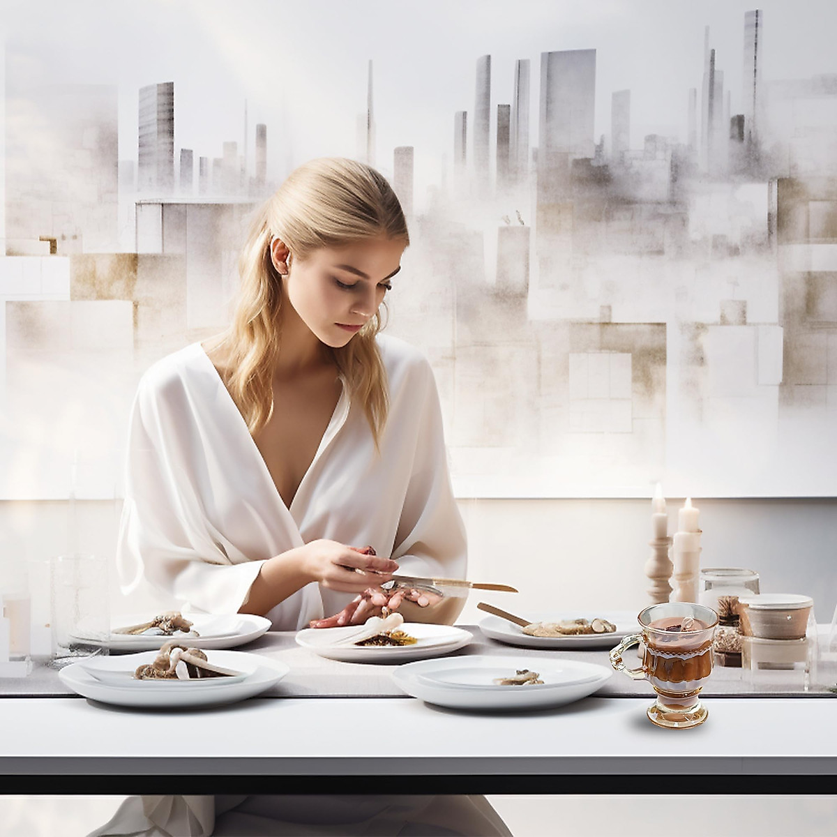 LPUSA Iced Coffee Candle Scented Natural and Organic Soy Wax Candle Mug Candle for Aromatherapy, Meditation, Home Decor, Brown