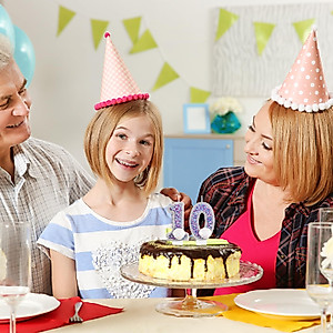 Girls Glitter 6 Birthday Number Candle, Pink Shell Sequins Blue Purple Pearls Number Birthday Candles for Boys Girls Birthday Cakes Mermaid Themed Birthday Decorations Party Supplies Number 6 Candle