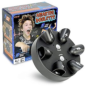 Upgrade Electric Shock Detector Polygraph Micro Roulette Polygraph Test Finger Shock Game Toy Practical Joke Polygraph Game Analyzer Consoles Gifts Interesting Polygraph Game (Finger)