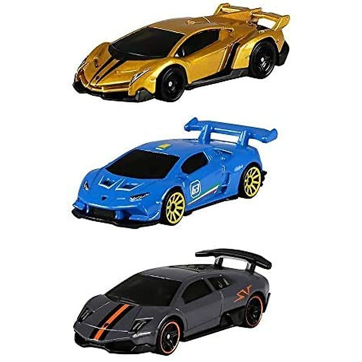Race Lamborghini Superleggera Trofeo 5-Pack Cars Exotic Bundled with Murciélago + Huracán + Aventador J + Veneno Bugatti Aston Martin Lotus 2 Items