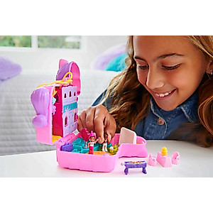 Polly Pocket Compact Playset, Pinata Party with 2 Micro Dolls & Accessories, Travel Toys with Surprise Reveals