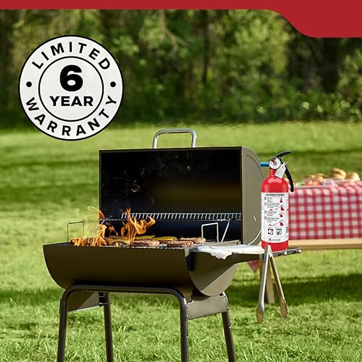 Kidde Fire Extinguisher for Home & Office Use, 5-B:C, 3.2 Lbs., USCG Approved with Strap Bracket (Included)