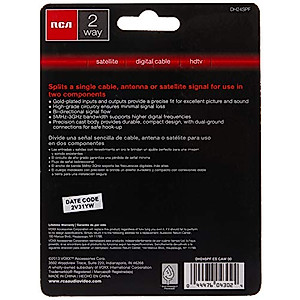 RCA DH24SPF Two Way 3 Ghz Bi-Di Splitter