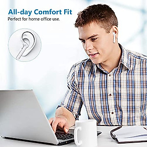 Wireless Earbuds Bluetooth 5.0 Headphones with 30h Cycle Playtime Built-in, IPX6 Waterproof In-ear Fast Charging Case Bluetooth Headphones Stereo Earphone Cordless Sport Headsets with Microphone