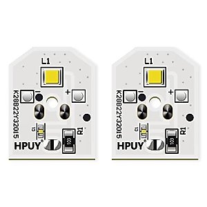 HPUY WR55X11132 WR55X25754 LED Light for GE Refrigerator Replace WR55X30602 WR55X26486 PS4704284 3033142 EAP12172918 AP6261806 2PCS