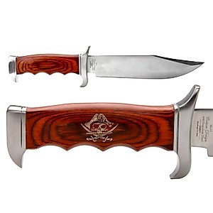 NDZ Performance Elk Ridge Outdoor Hunting Fixed Blade Full Tang Knife Calico Jack Jolly Roger