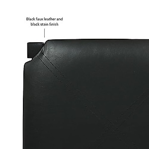 Space Saving Design, Black Finish, Faux Leather Seats, 36 Inch Counter Height Table