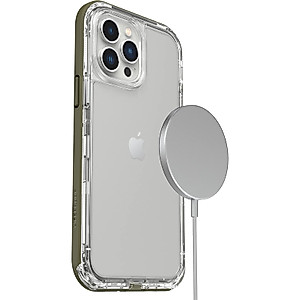 LifeProof for Apple iPhone 13 Pro Max/iPhone 12 Pro Max, Slim DropProof, DustProof and Snowproof Case, Next Series, Clear/Green