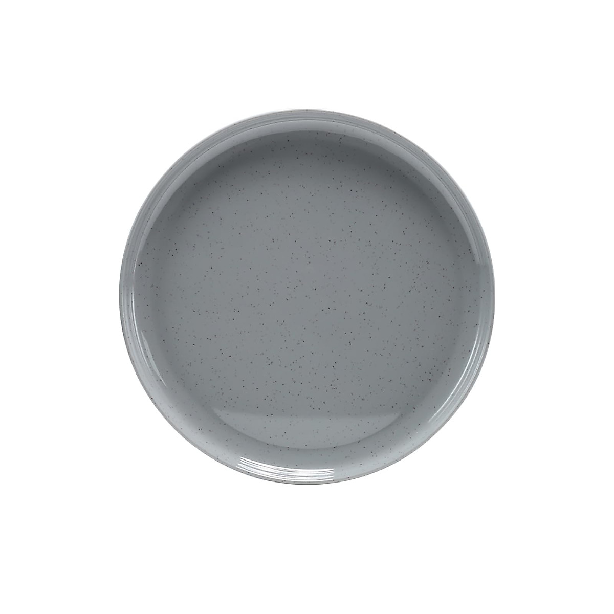 12 Pcs Melamine Dinnerware Sets, Plates and Bowls Sets, Dishes Set for 4, Melamine Plates, Outdoor Dinnerware Set, Lightweight, Unbreakable, Dishwasher Safe,BPA Free (Grey）