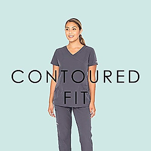 BARCO Skechers Vitality Women’s Charge V-Neck Scrub Top – Pewter, L