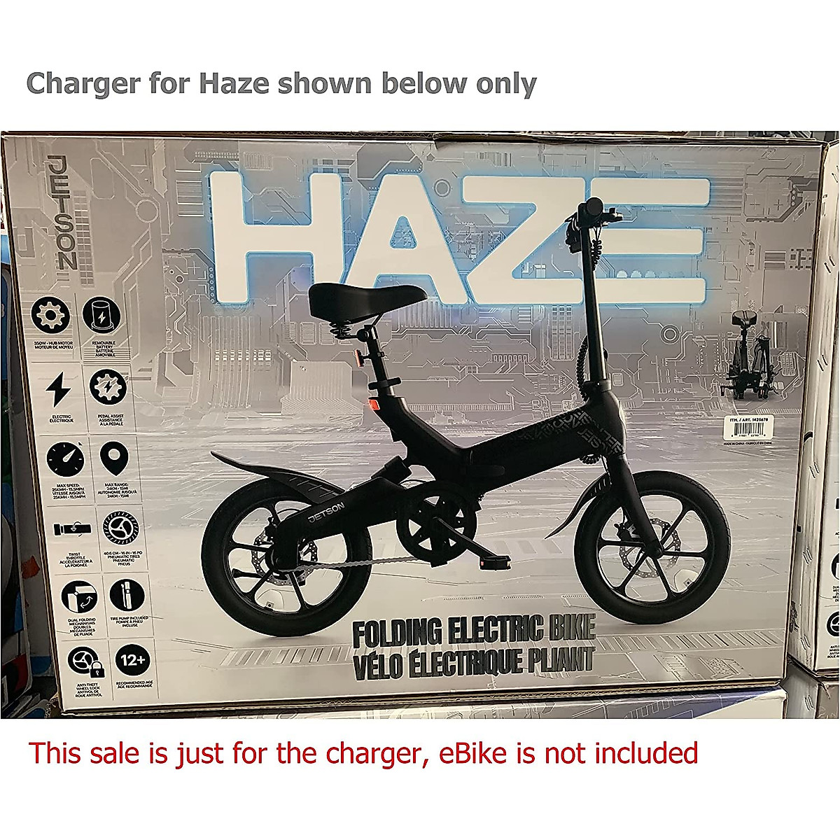 3 Amps Smart Charger Compatible with Jetson Haze Electric Bike