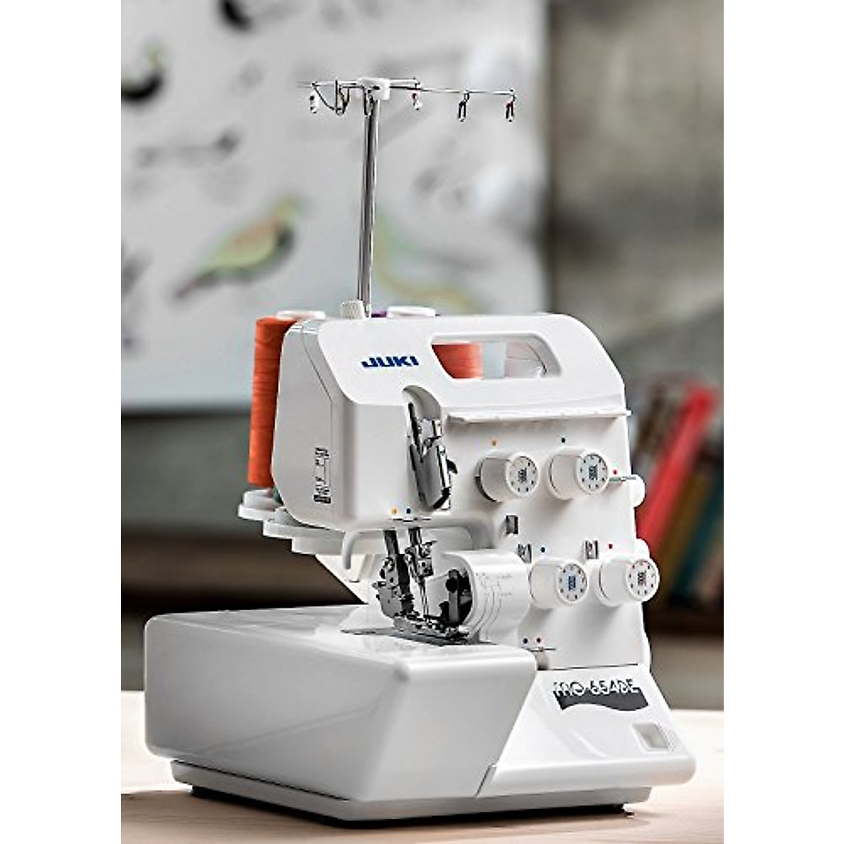 JUKI MO600N Series, MO654DE Portable Thread Serger Sewing Machine, White