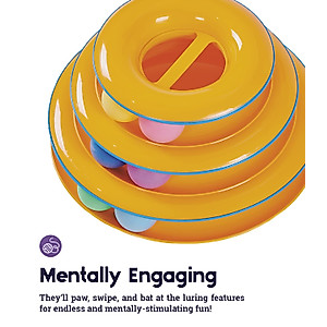 Catstages Tower of Tracks Interactive 3-Tier Cat Toy