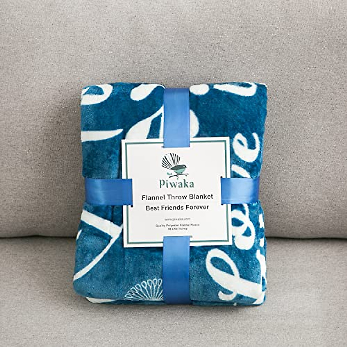 Best Friend Blanket Birthday Gifts with Loving Messages | Luxurious Friends Blanket for Best Friend Birthday Gifts for Women | Snuggly Soft Fleece Blanket 50" X 60"