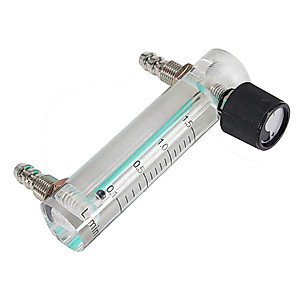 CATSELURRY Flow Meter LZB-6M Oygen Meter 0-1.5 LPM Flowmeter with Control for Detect Oygen Flow for Oygen Air Gas Adjustable