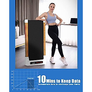 Walking Pad Under Desk Treadmill, Portable Treadmills Motorized Running Machine for Home, 2.25HP Mini Treadmill No Assembly Required Remote Control, 265 Lb Capacity