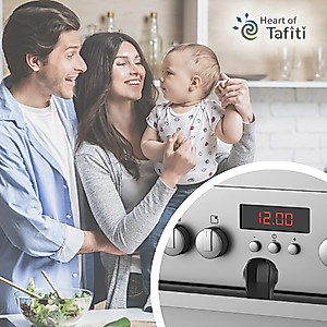 Oven Lock Childproof, Oven Front Door Lock Child Safety, Easy to Install, Heat-Resistant, Black, by Heart of Tafiti