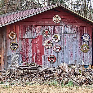 Brotherhood America Telephone and Telegraph Company AT&T Bell Systems Emblem Seal Vintage Gas Signs Reproduction Car Company Vintage Style Metal Signs Round Metal Tin Aluminum Sign Garage Home Decor